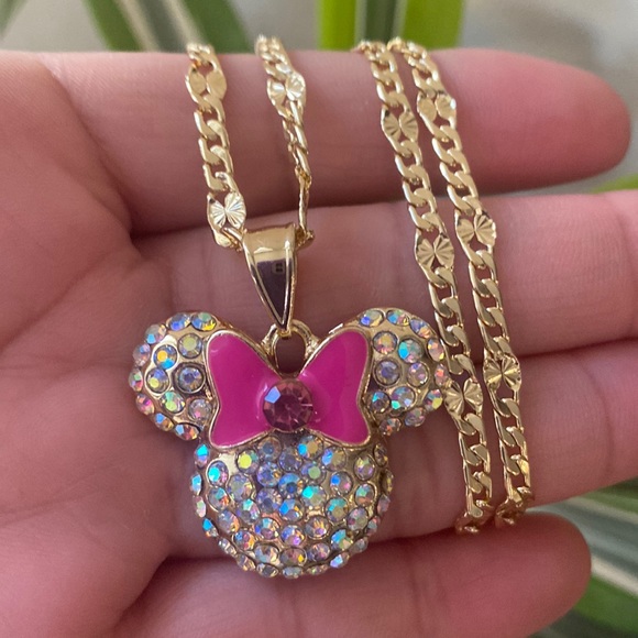 Fashion Jewelry | Jewelry | Minnie Mouse Golden Italy 75 Necklace ...